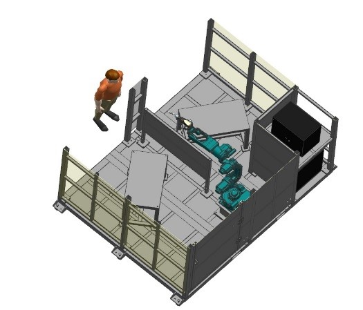 Robotic Welding Booth with Fume Protection